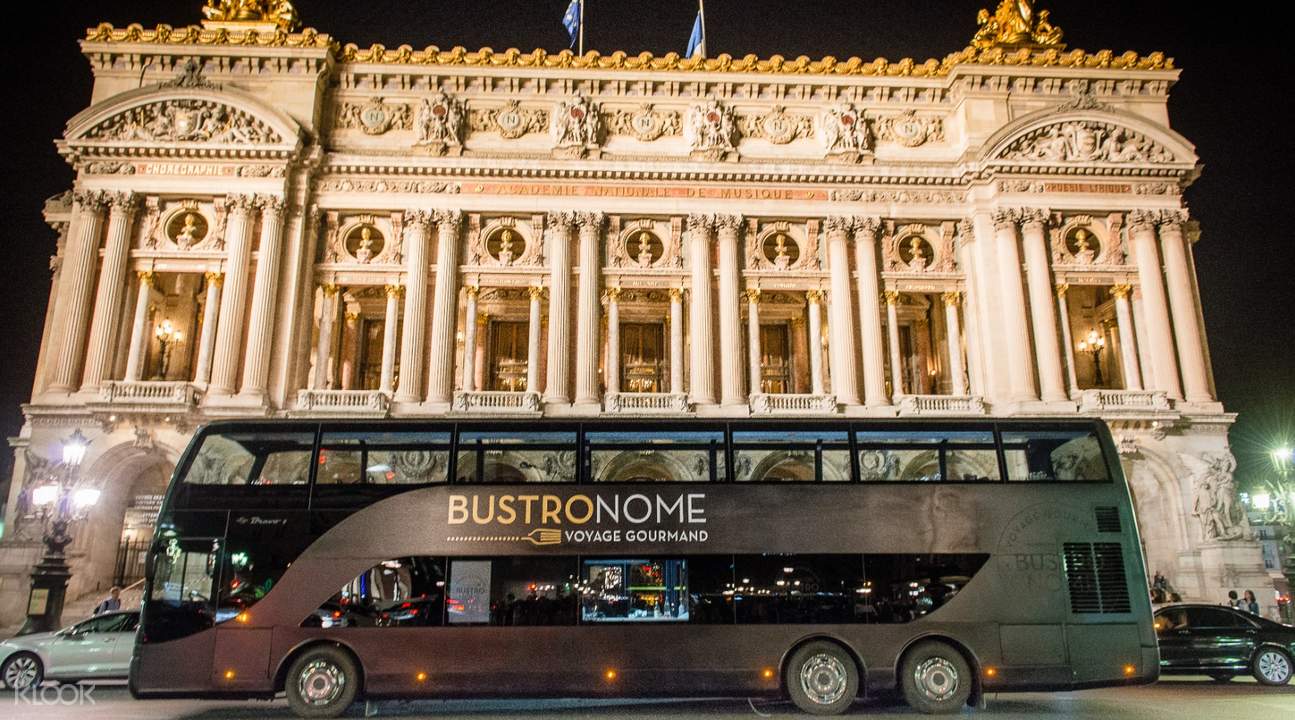 French Gourmet Lunch or Dinner by Bustronome Luxury Bus in Paris, France